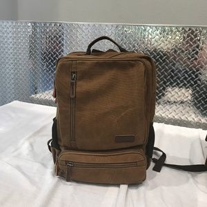 GK Eurosport | Bags | Eurosport Brown Unisex Canvas Backpack | Poshmark